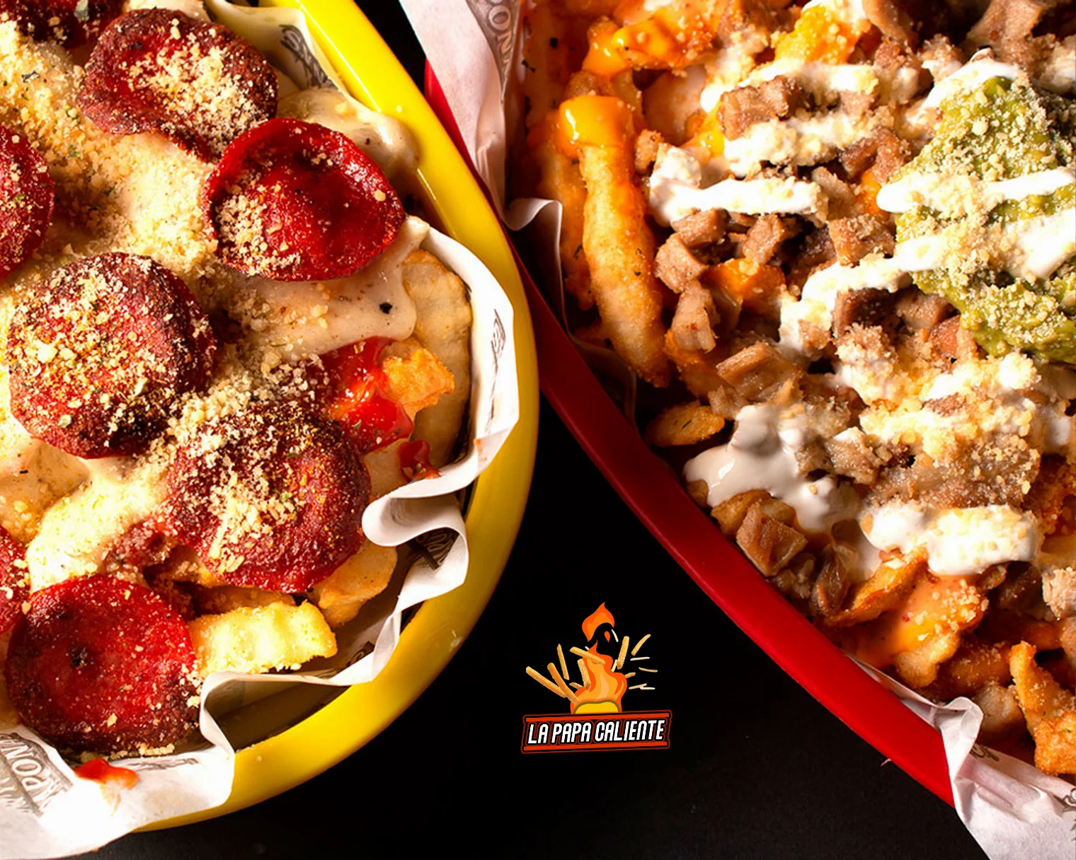 La Papa Caliente · Papas fritas reinventadas con toppings